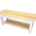 Nantucket Bench With Shelf /shoe Rack Bench / Foyer Bench / Mudroom ...