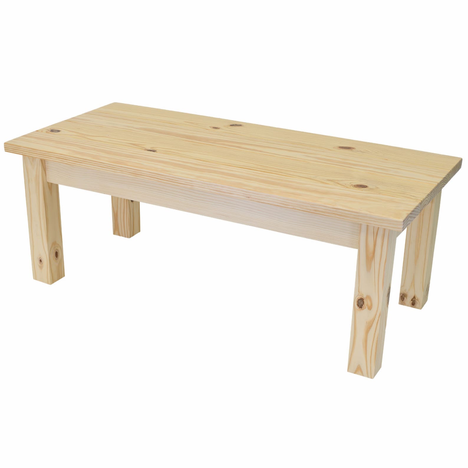 Pine Wood Coffee Table Farmhouse Coffee Table Solid Wood - Etsy