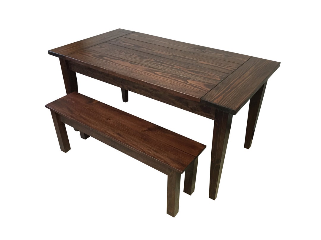 Red Mahogany Farmhouse Table / Farm Table / Harvest Table / Rustic ...