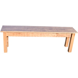 Lancaster Harvest Farmhouse Bench, Rustic Solid Wood Bench - Etsy