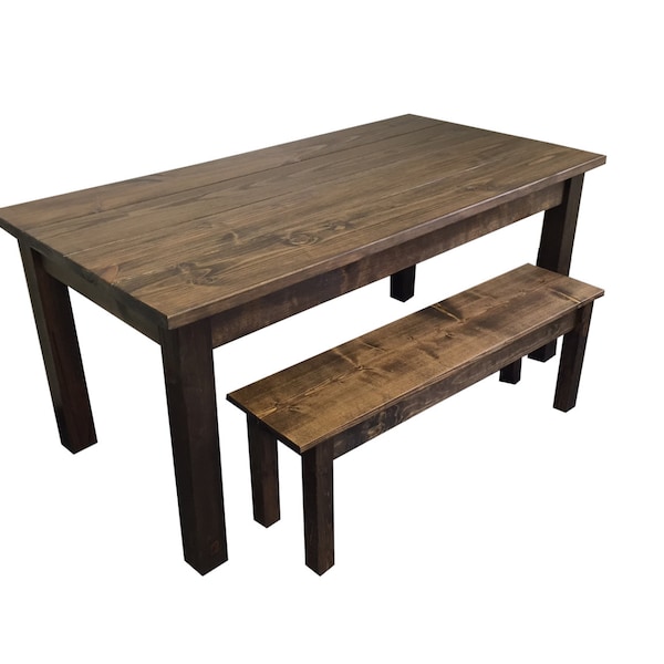 Rustic Farm Table - Etsy