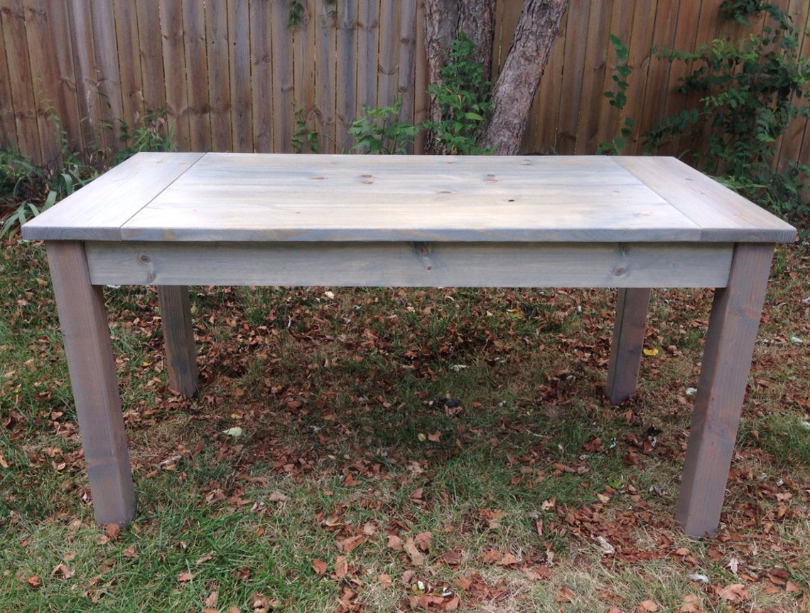 Chatham Farmhouse Harvest Table Rustic Solid Wood Table - Etsy