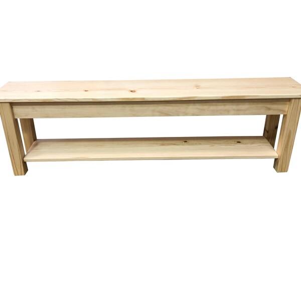 Country Wood Bench - Etsy