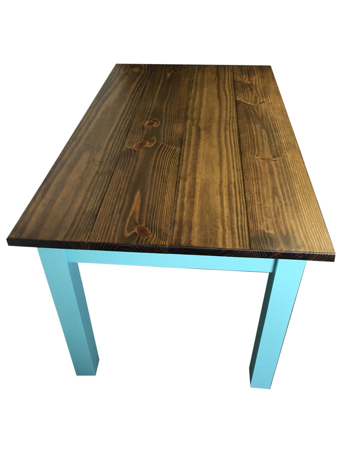 Vintage Blue Farmhouse Table | Etsy