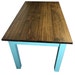 Vintage Blue Farmhouse Table - Etsy