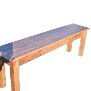 Lancaster Harvest Farmhouse Bench, Rustic Solid Wood Bench - Etsy
