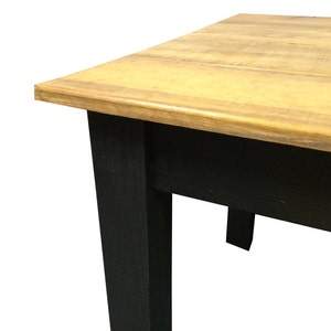 Rustic Barn Wood & Black Farmhouse Table / Harvest Table / Reclaimed ...