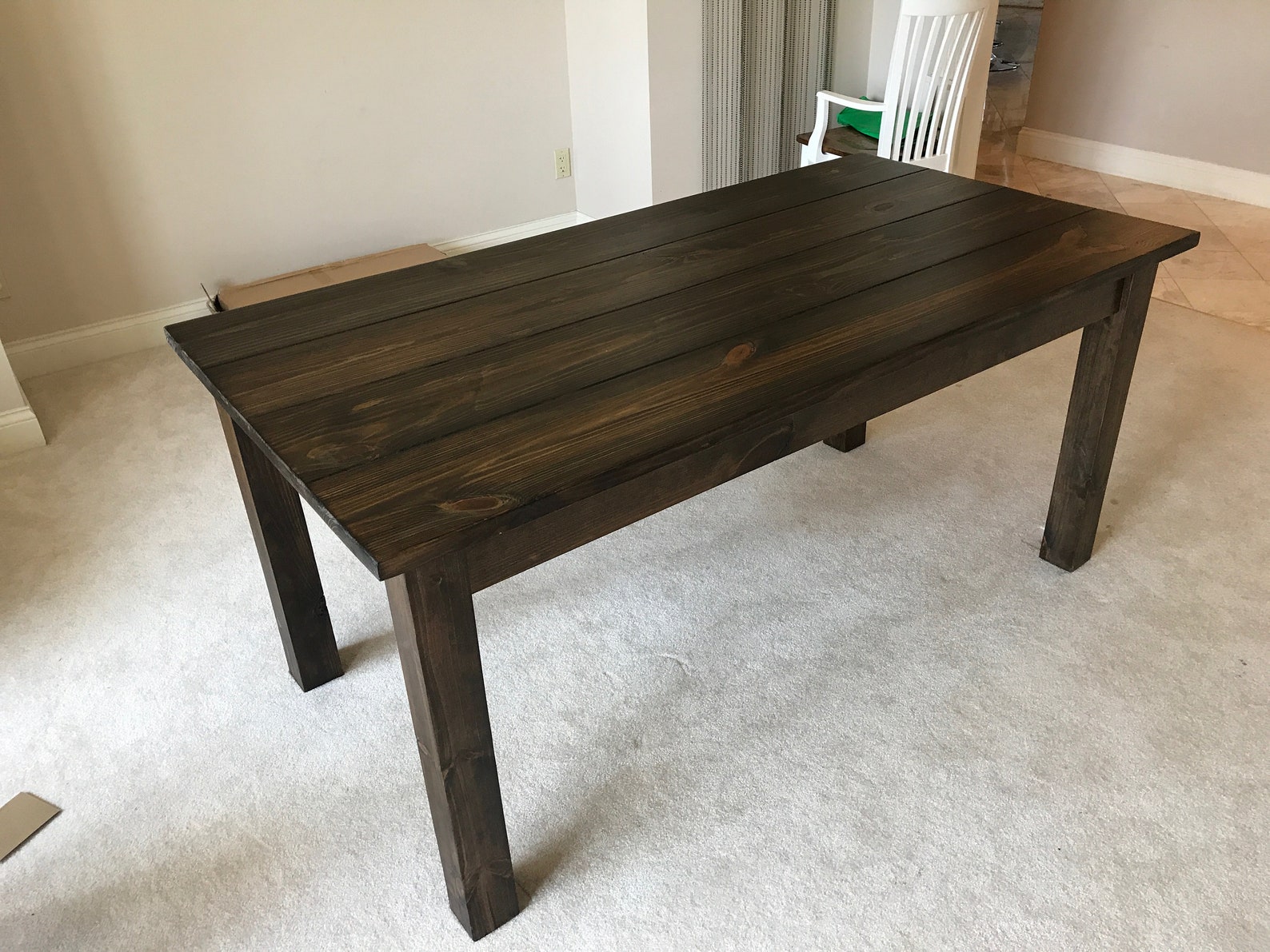 Rustic Farmhouse Table / Farm Table / Harvest Table / Walnut | Etsy