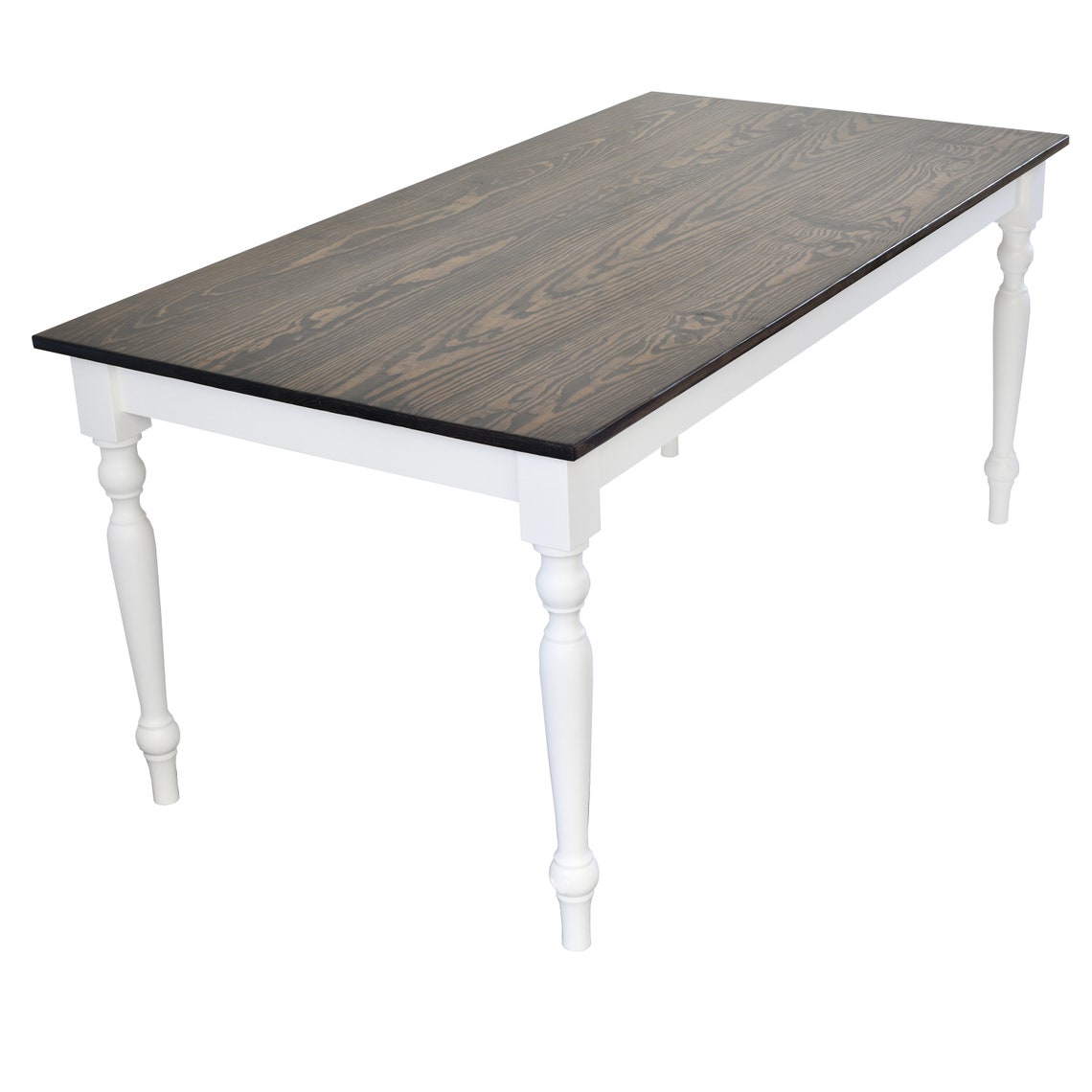 White French Country Side Farmhouse Table - Etsy