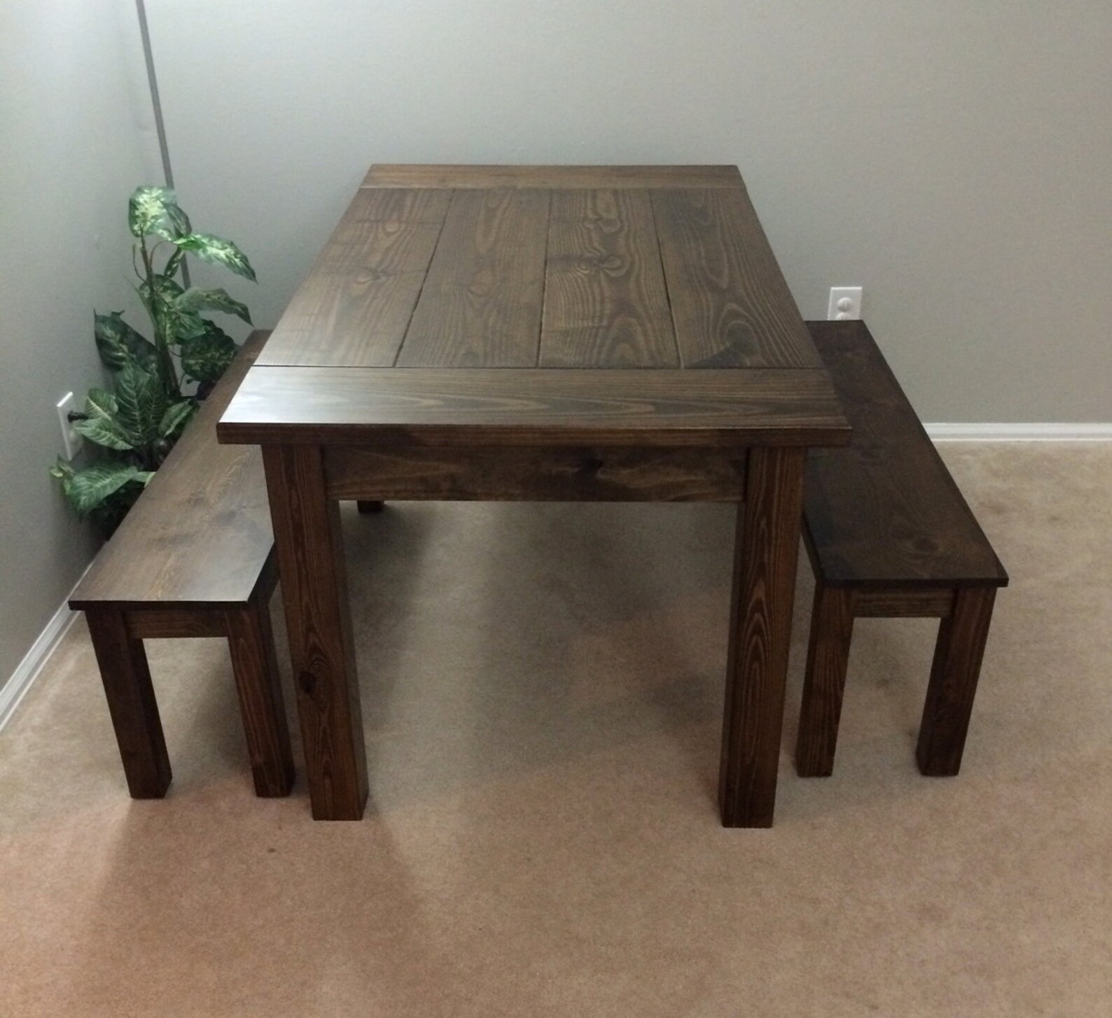 Rustic Hand Crafted Farmhouse / Harvest Table - Etsy