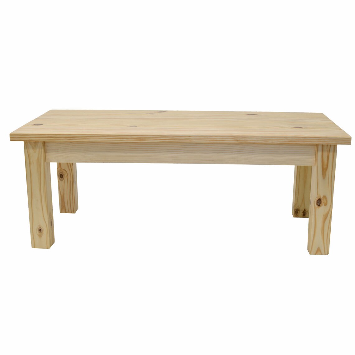 Pine Wood Coffee Table Farmhouse Coffee Table Solid Wood - Etsy