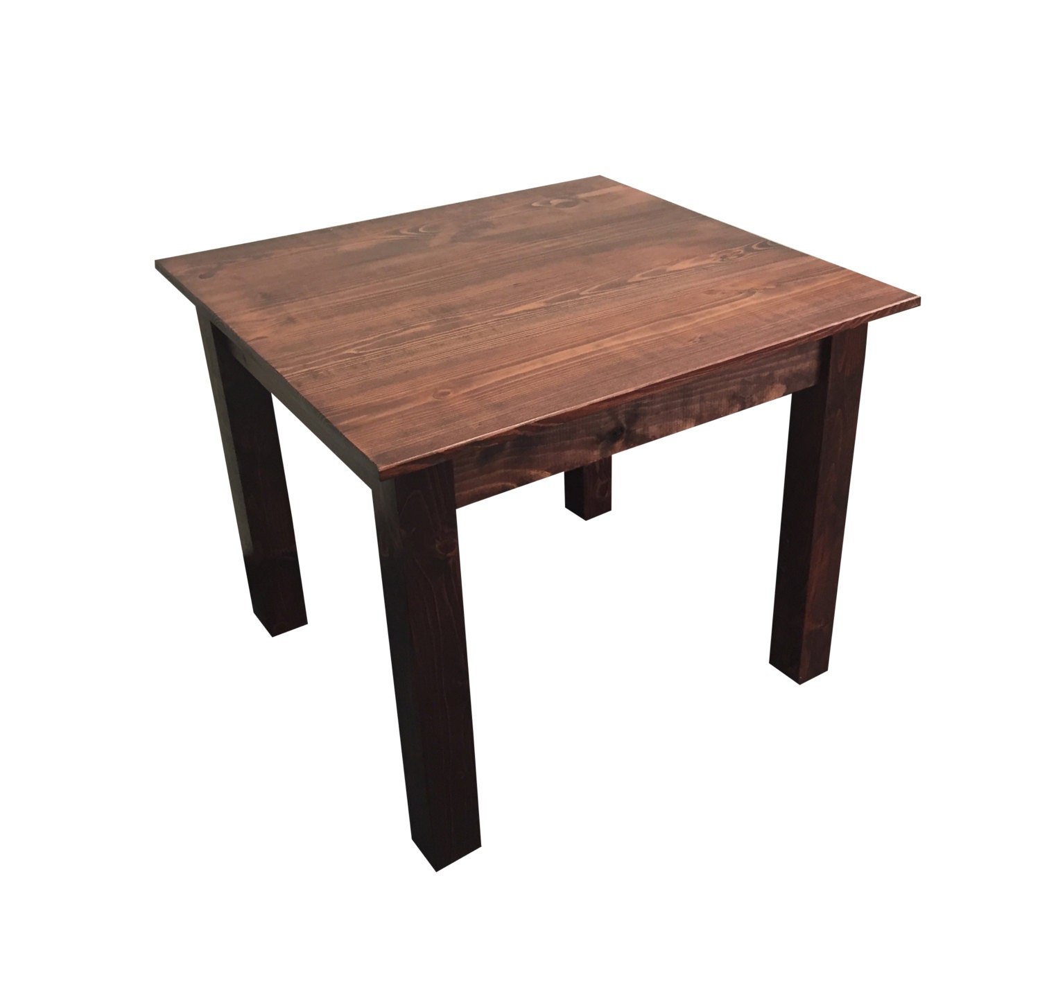 Smooth Top Farmhouse Table (mahogany Finish) - Etsy