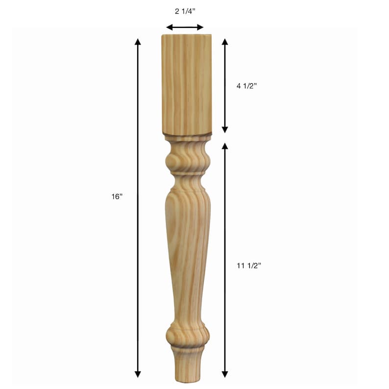 Unfinished Turned Legs, Set of 4 Bench Legs or Coffee Table Legs - Etsy