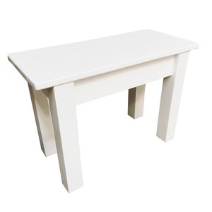 White Farmhouse Bench / Dinning Bench / Entry Bench - Etsy