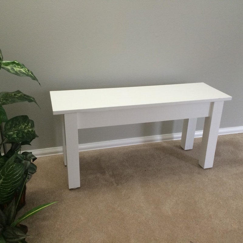 Wood Dining Bench Painted - Etsy