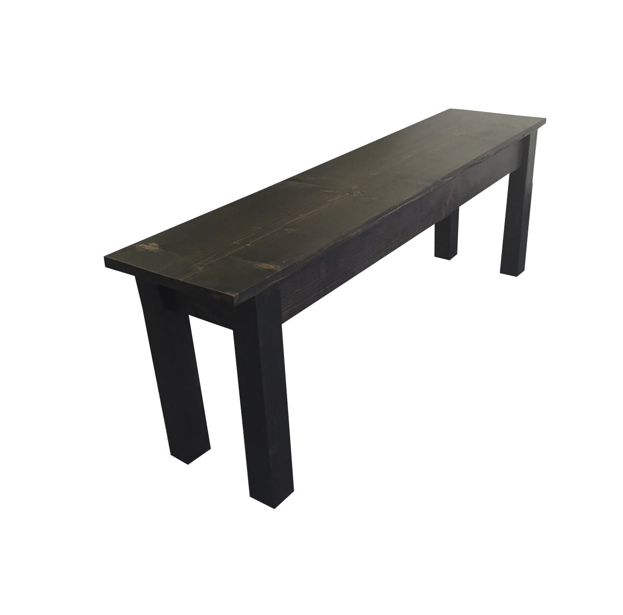 Tavern Farmhouse Bench Rustic Solid Wood Bench / Stained All - Etsy