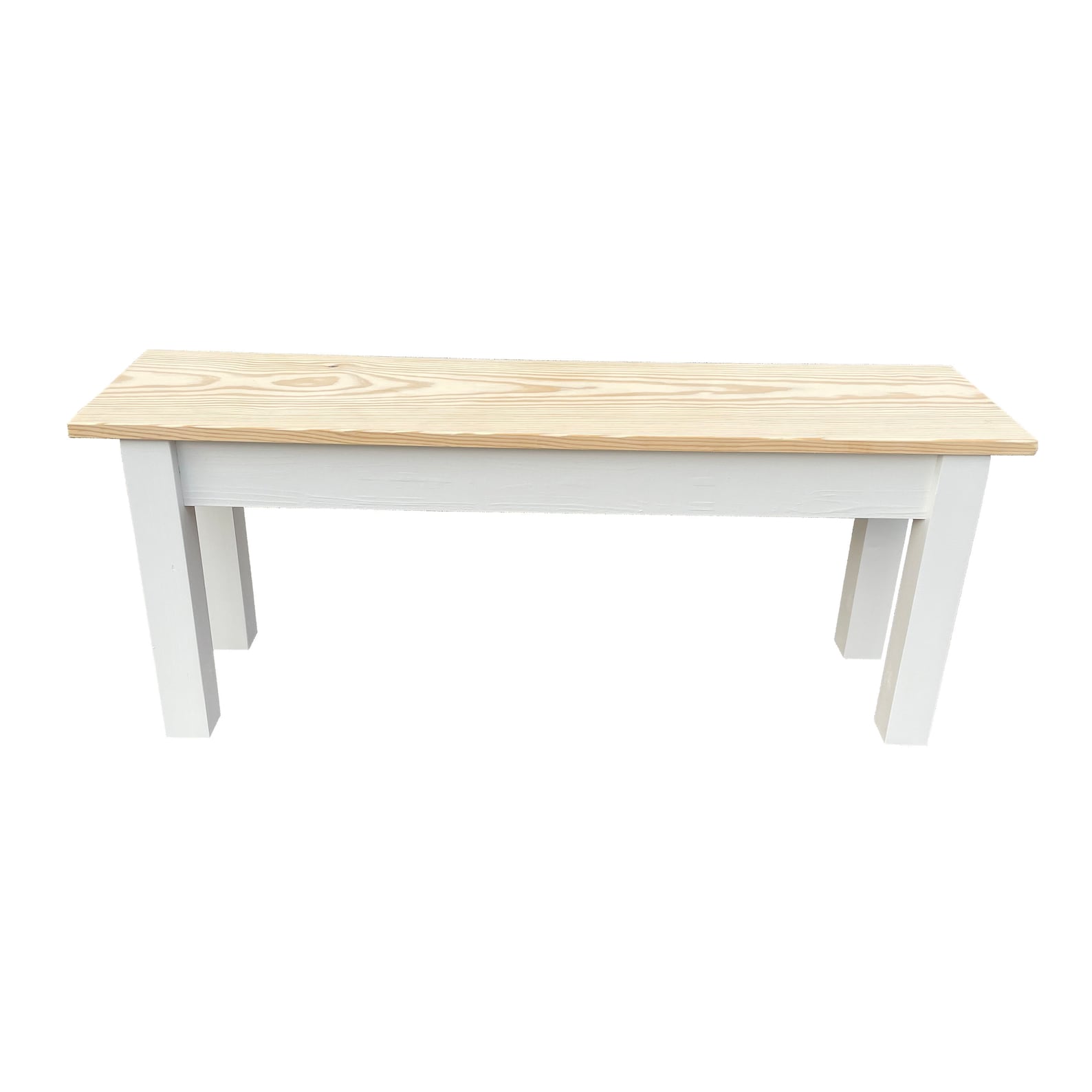 Nantucket Farmhouse Bench, Rustic Solid Wood Bench - Etsy