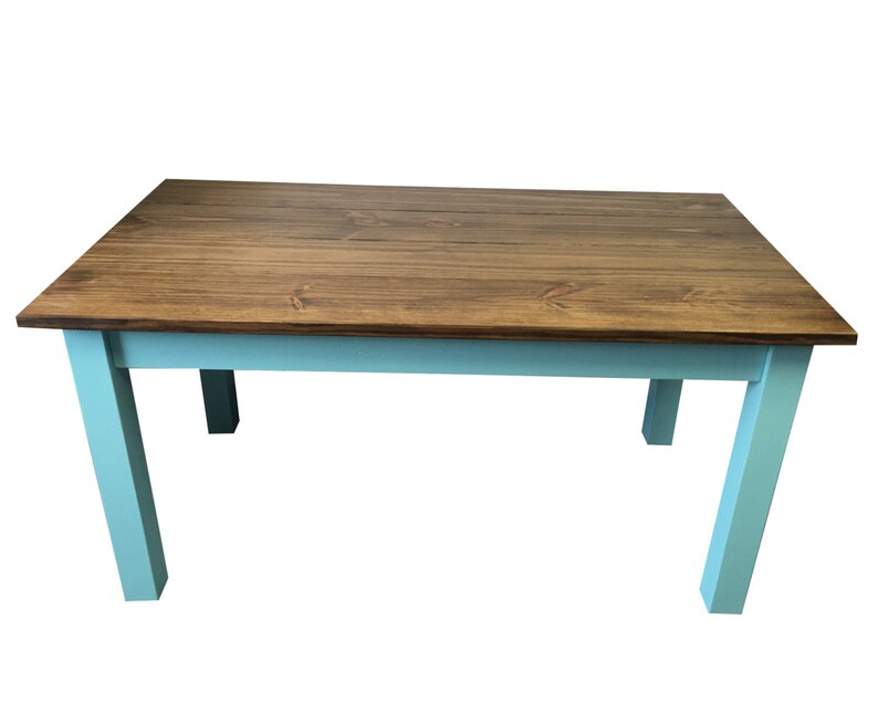 Vintage Blue Farmhouse Table | Etsy