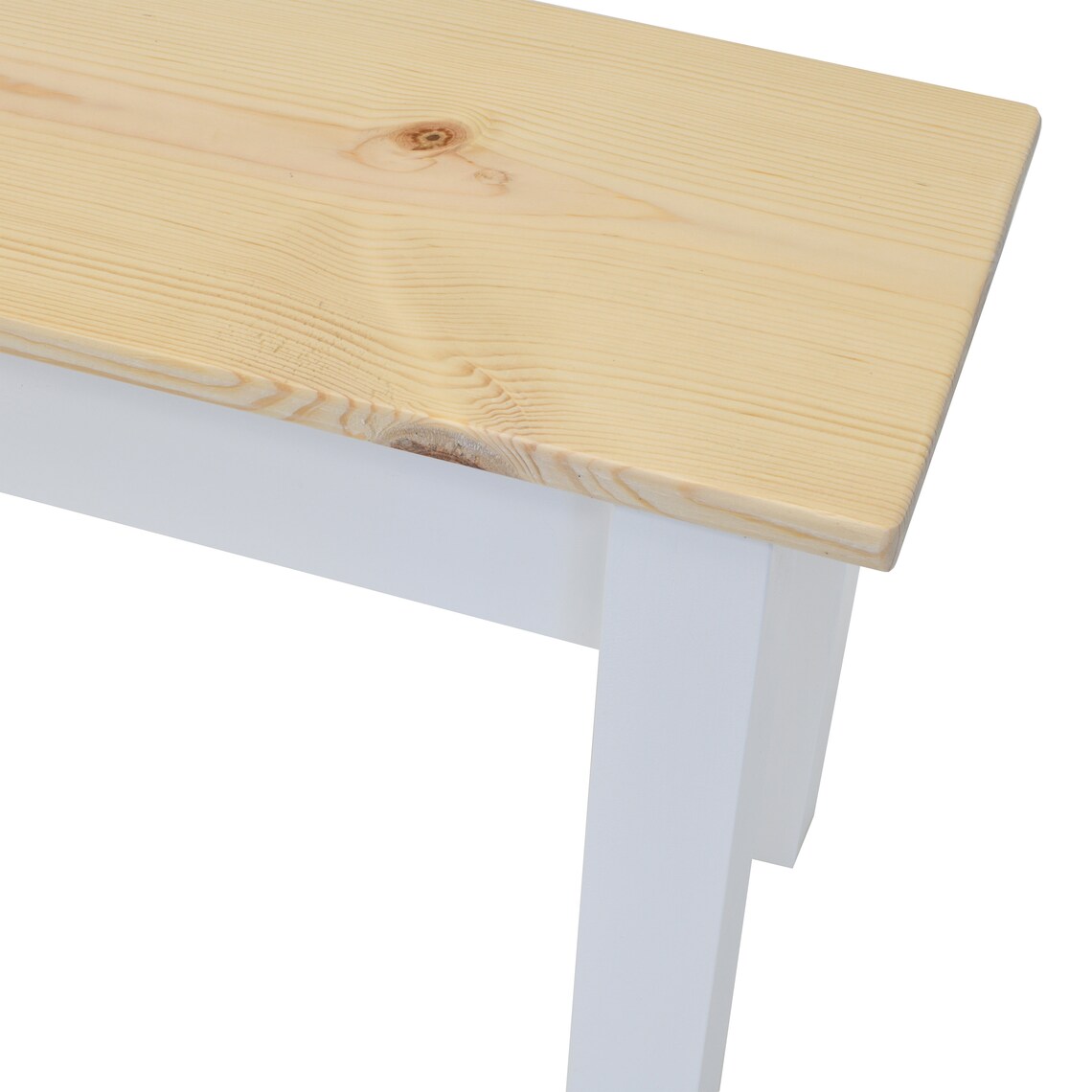 Nantucket Farmhouse Bench Rustic Solid Wood Bench | Etsy