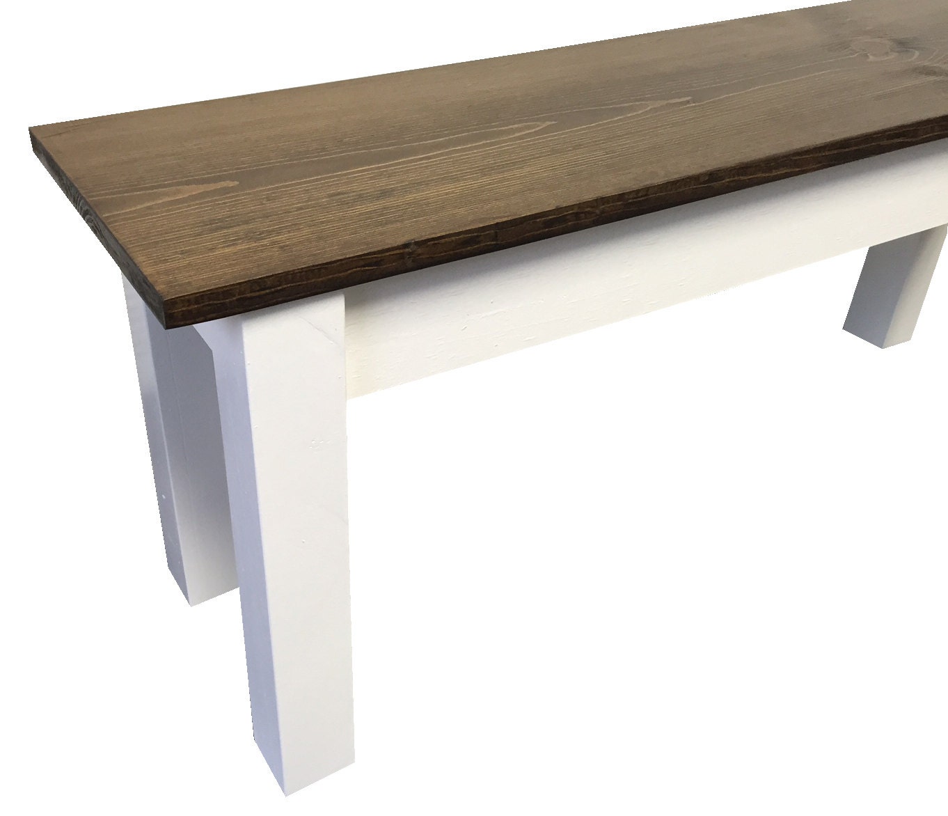 Colonial Harvest Farmhouse Bench / Rustic Solid Wood Bench / Durable ...