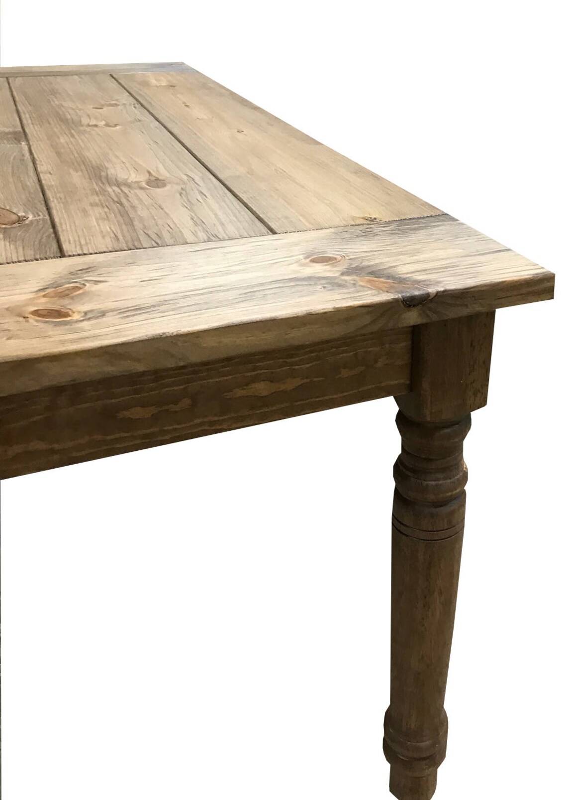 Light Walnut English Farm Table / Rustic Table / Farm Table With Thick ...
