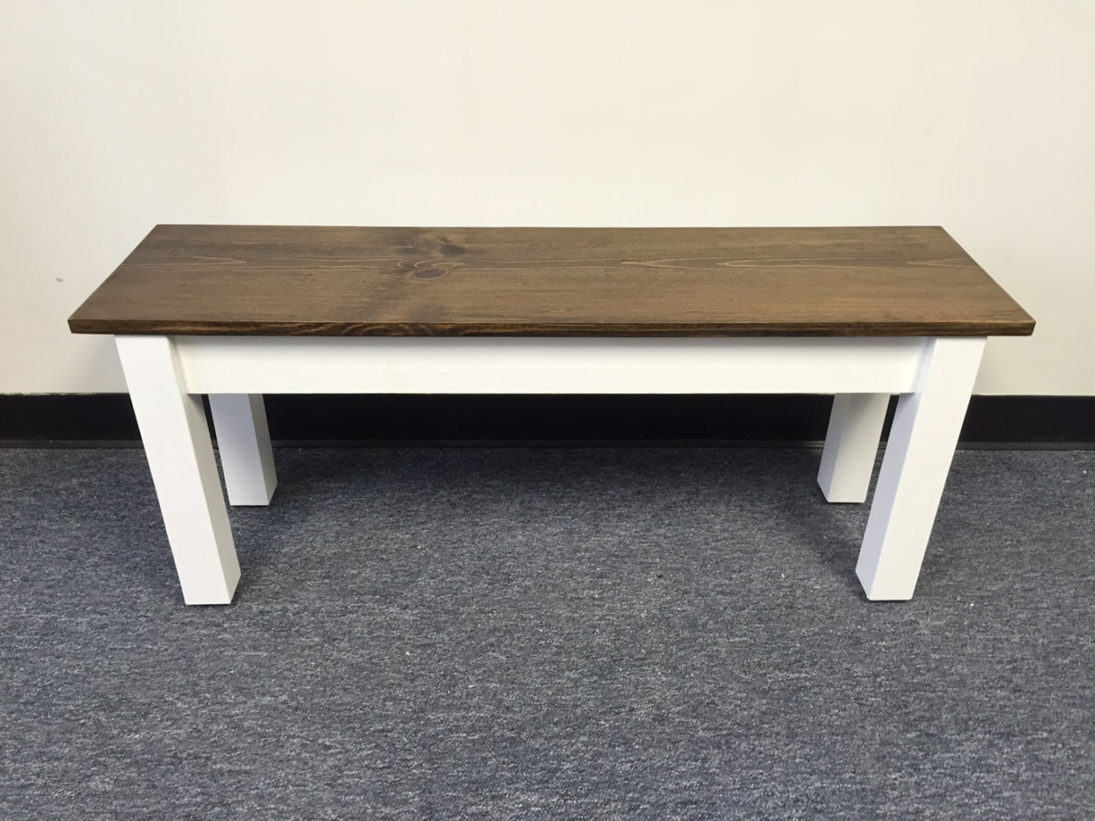 Colonial Harvest Farmhouse Bench / Rustic Solid Wood Bench / Durable ...