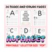 ABC Trace and Color Alphabet Coloring Pages Printable Digital PDF ...