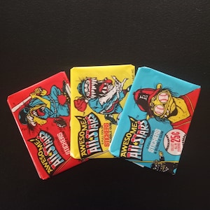 1988 Leaf Baseball Awesome All Stars Bubble Gum Sticker Cards. Lot of 3 ...