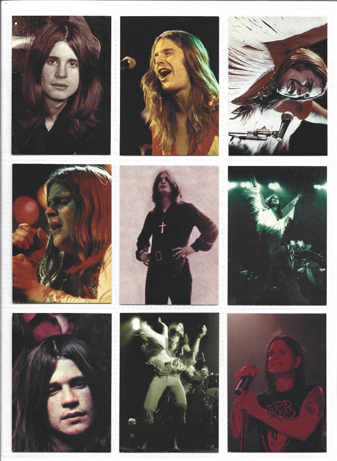 OZZY OSBOURNE Collector Trading Cards 2001 Set of 9 Collector Cards NEW ...