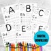 ABC Trace and Color Alphabet Coloring Pages Printable Digital PDF ...