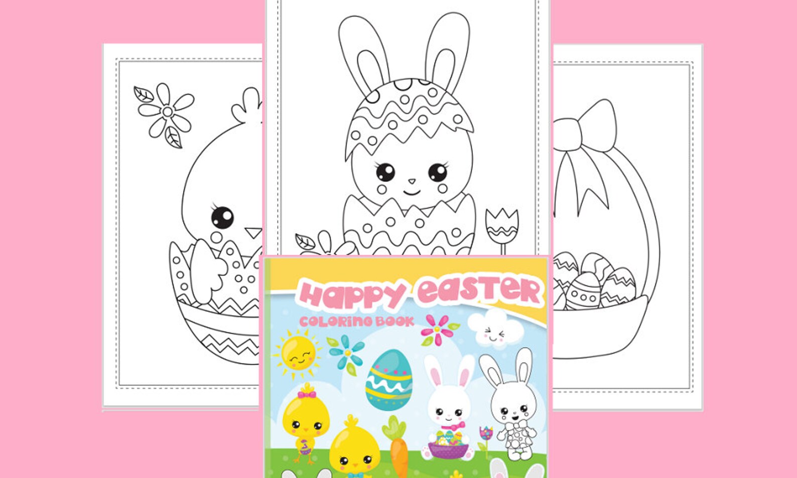 Easter Coloring Pages Coloring Book Colouring PDF - Instant Download - Etsy