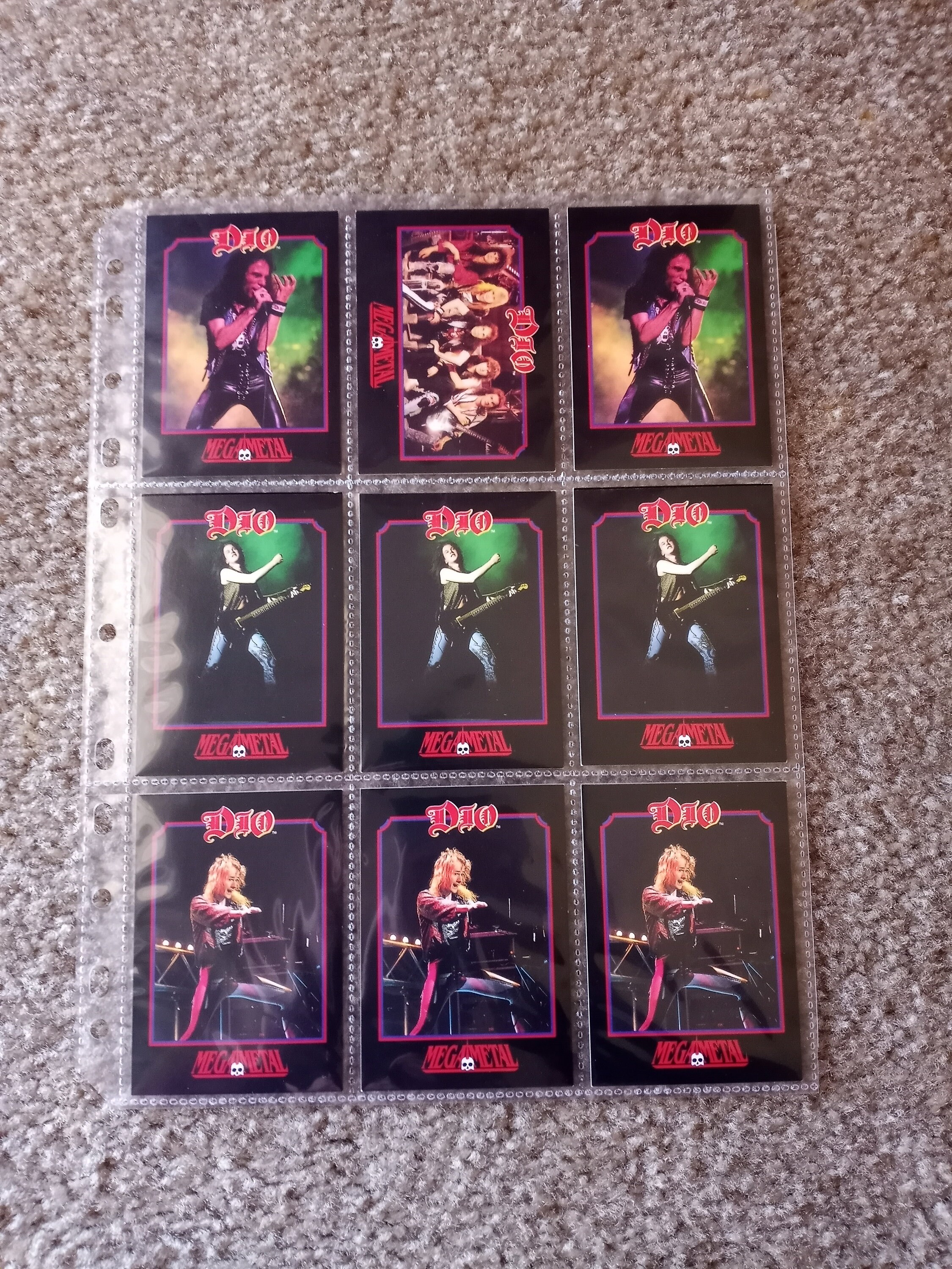 DIO Collector Cards 1991 Megametal. Ronnie James Dio Jens Johansson - Etsy