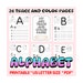 ABC Trace and Color Alphabet Coloring Pages Printable Digital PDF ...