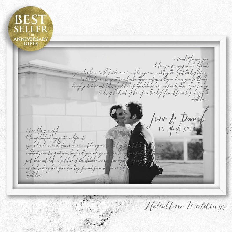 Wedding Vows Framed - Etsy