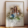 Wedding Welcome Sign Watercolour Couple Portrait,, Photo Wedding Sign ...