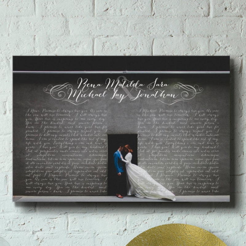 Wedding Vows Framed - Etsy