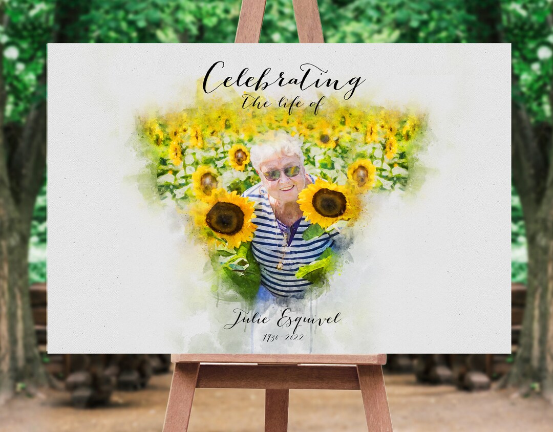 Funeral Welcome Sign,, Celebration of Life, in Loving Memory, Memorial ...