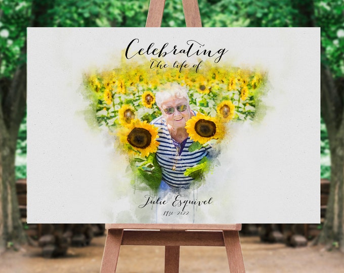 Funeral Portrait, Funeral Memorial Portrait Painting From Photo ...