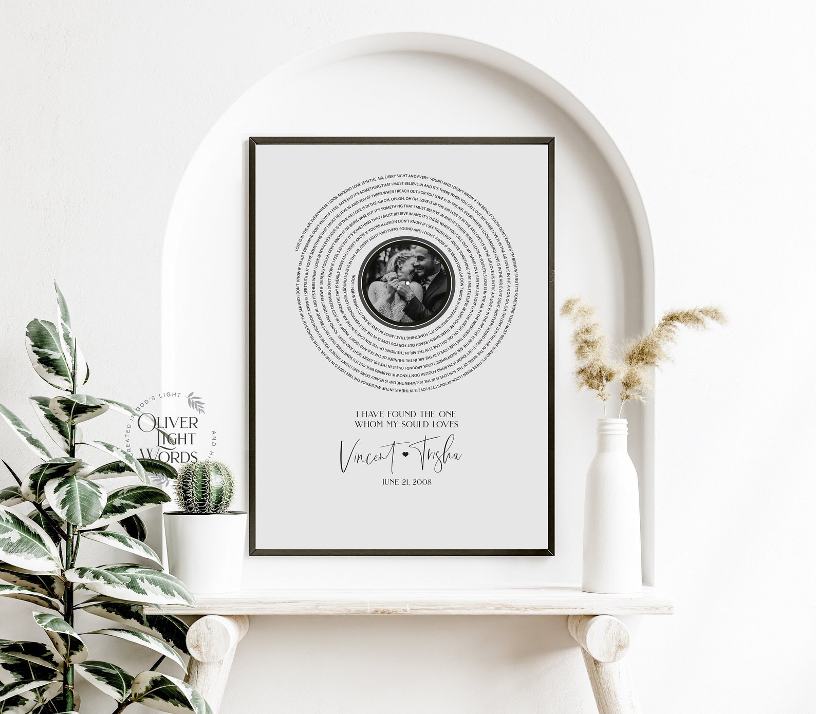 Song Poster, Song Lyrics Wall Art, Custom First Dance for Anniversary ...