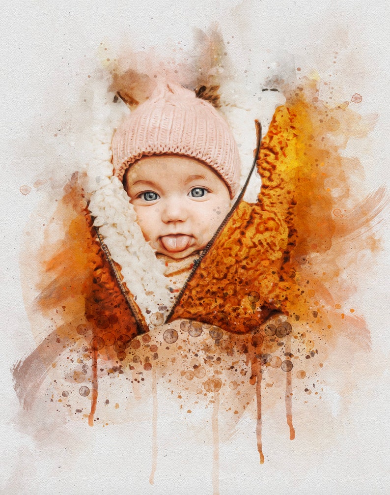 Custom Portrait From Photo Personalized Gift for Her - Etsy