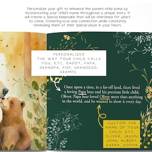 Father's Day Book for Dad, Gift for Husband, Personalized Book for Dad ...