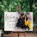 Wedding Welcome Sign Watercolor Couple Portrait,, Photo Wedding Sign ...
