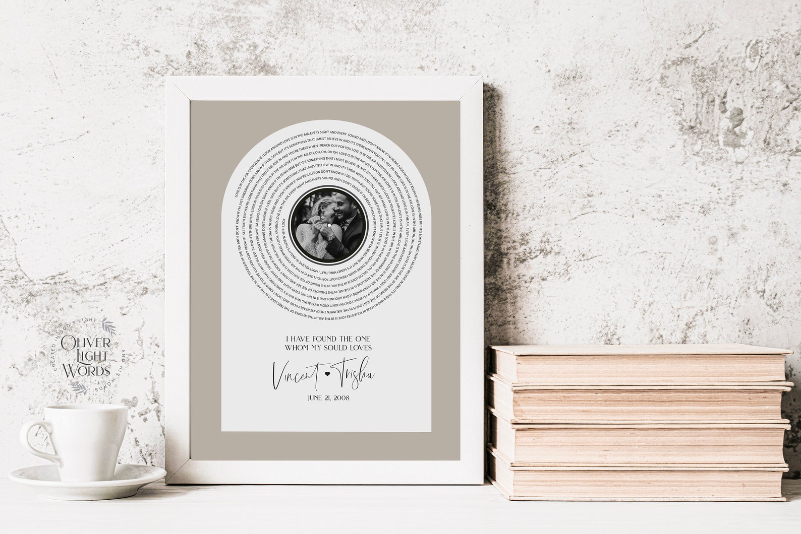 Song Poster, Song Lyrics Wall Art, Custom First Dance for Anniversary ...