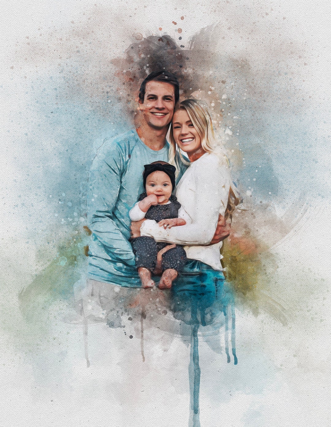 Custom Portrait From Photo,, Personalized Gift for Her, Anniversary ...