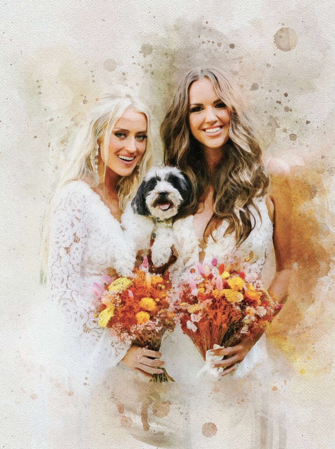 Watercolor Family Portrait,,anniversary Gift for Parents, Loss of Loved ...