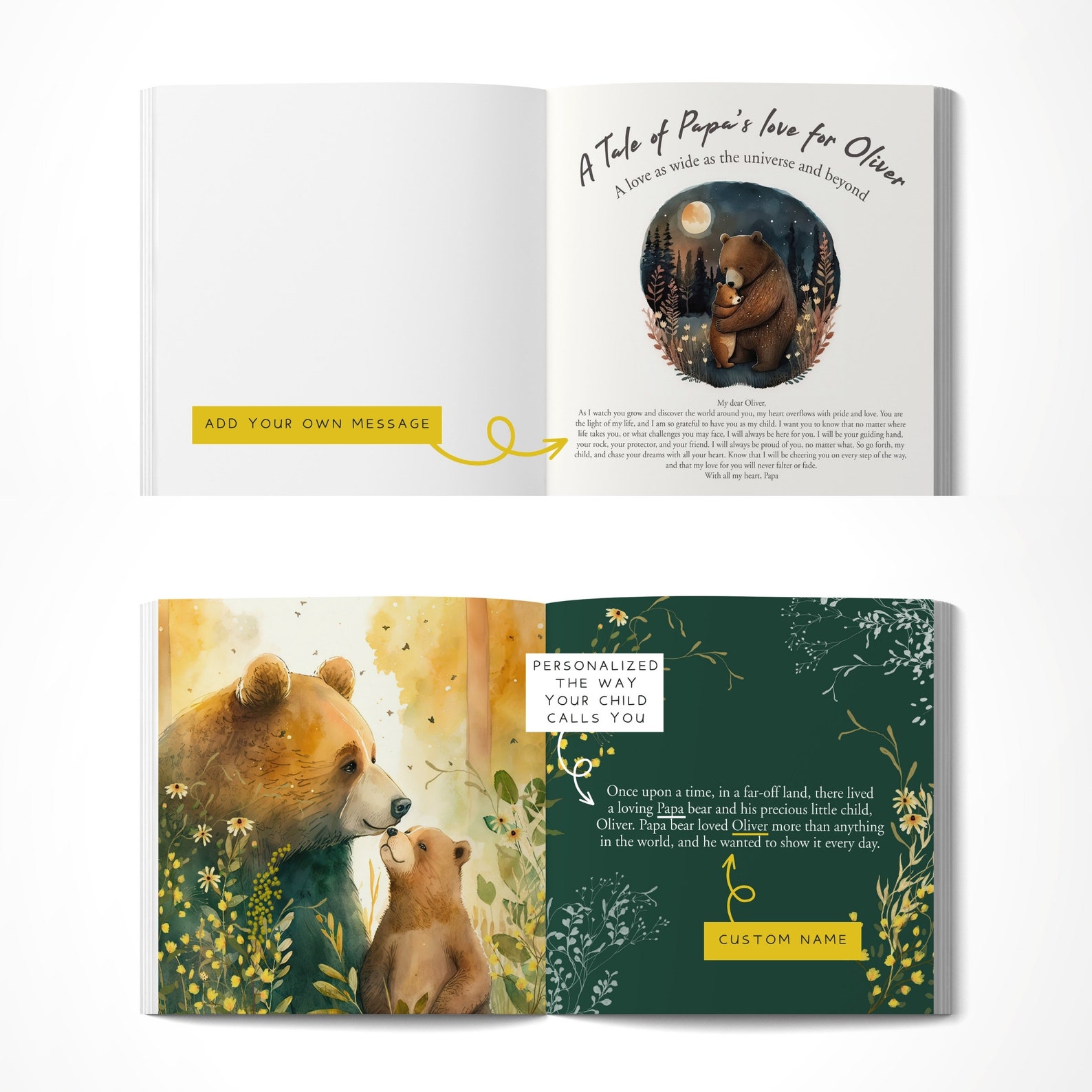 Father's Day Book for Dad, Gift for Husband, Personalized Book for Dad ...