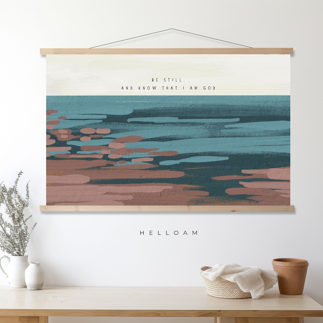 Be Still and Know, Large Scripture Wall Art, Bible Verse Sign ...