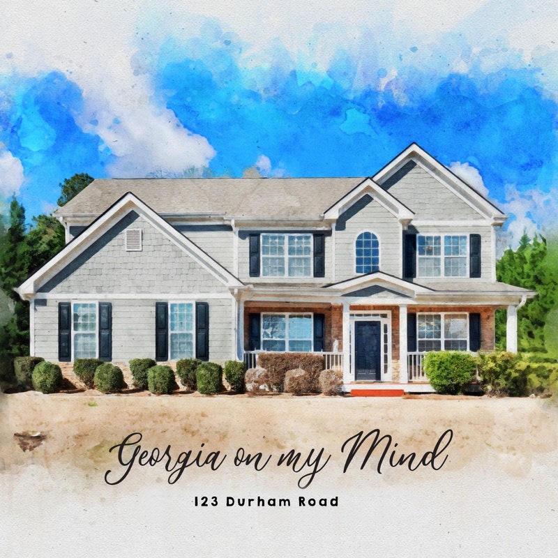 House Portrait - Etsy