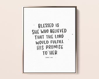 Luke 1 45 - Etsy