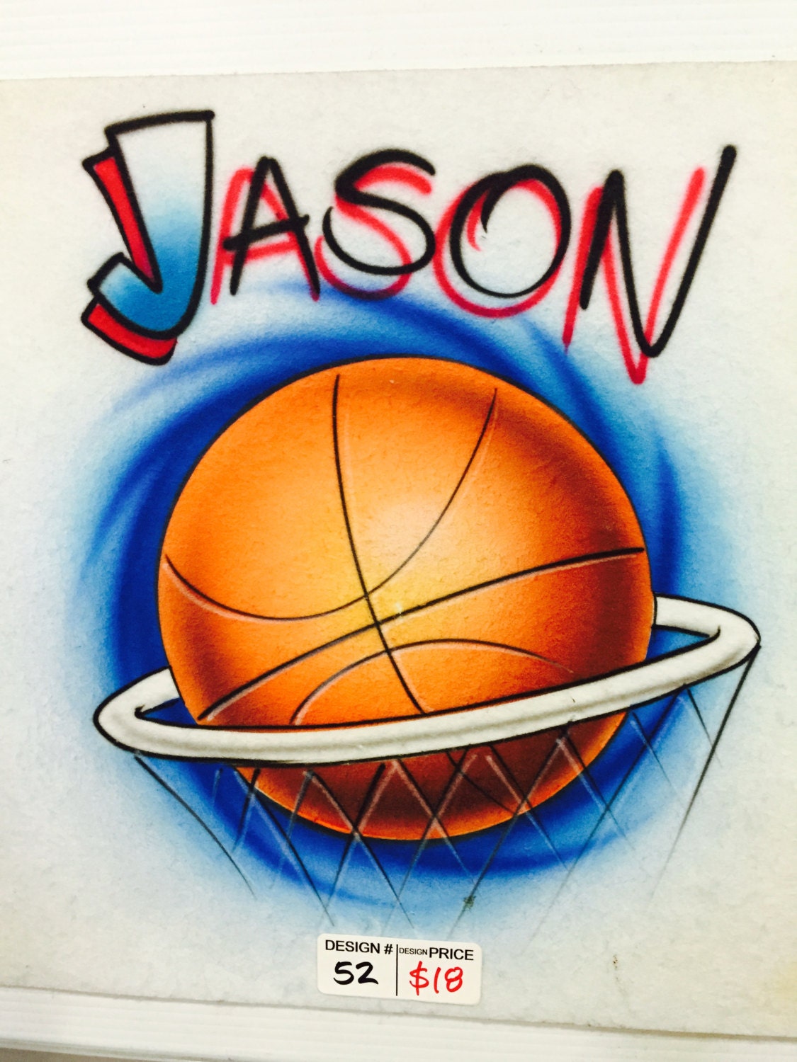 Custom Airbrush Name Design | Basketball Player | Basketball Team | Fun ...